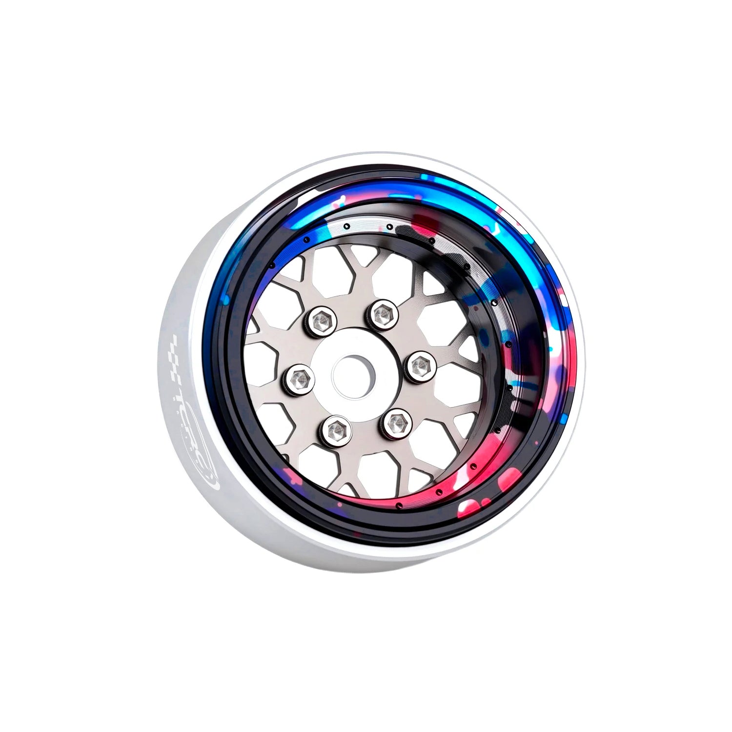 TCRC 4PCS Grade 5 Titanium Wheel Face Aluminum 1.0 Inch Wheels Hubs ...