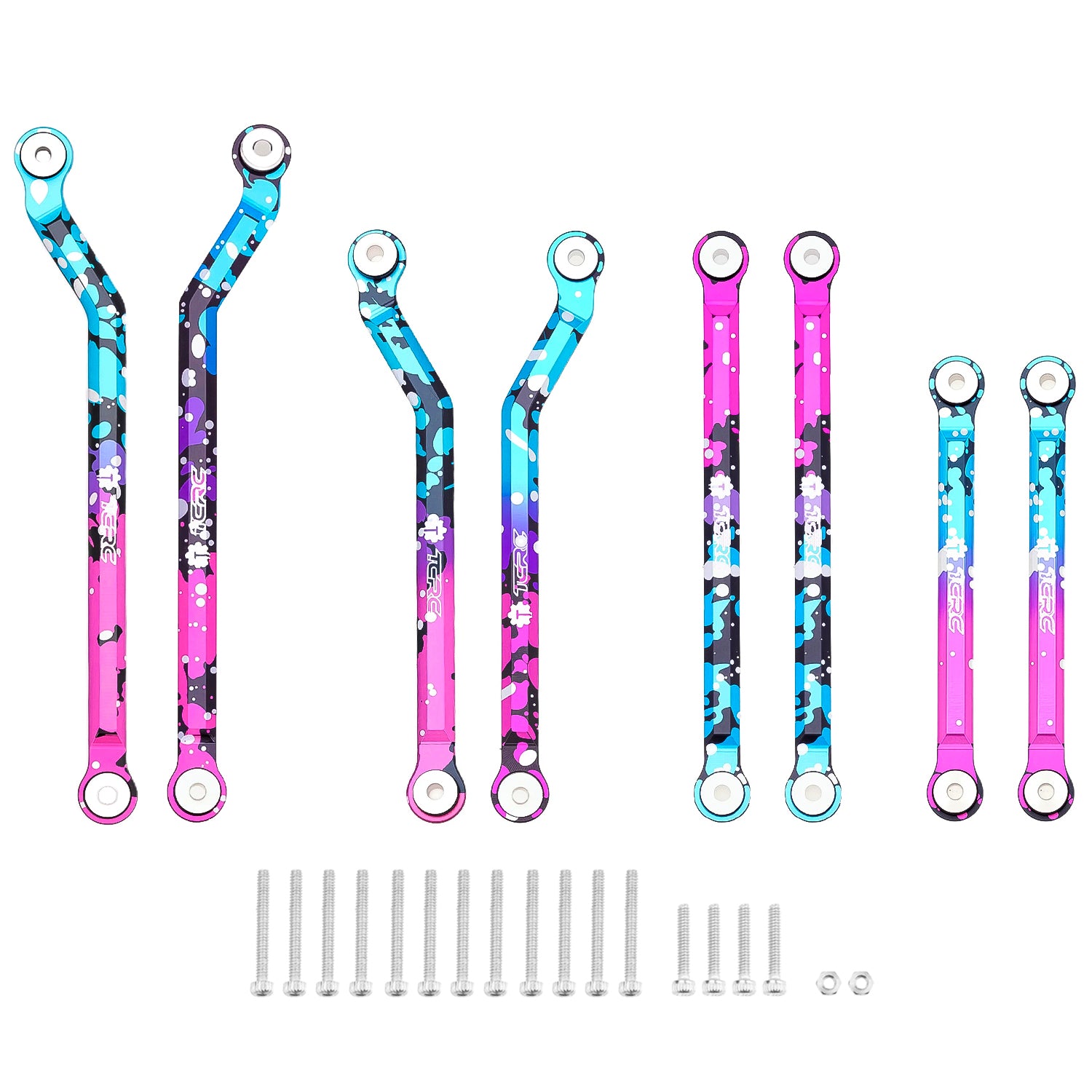 TCRC Splash Anodizing Aluminum High Clearance Chassis Links Set for 1 ...